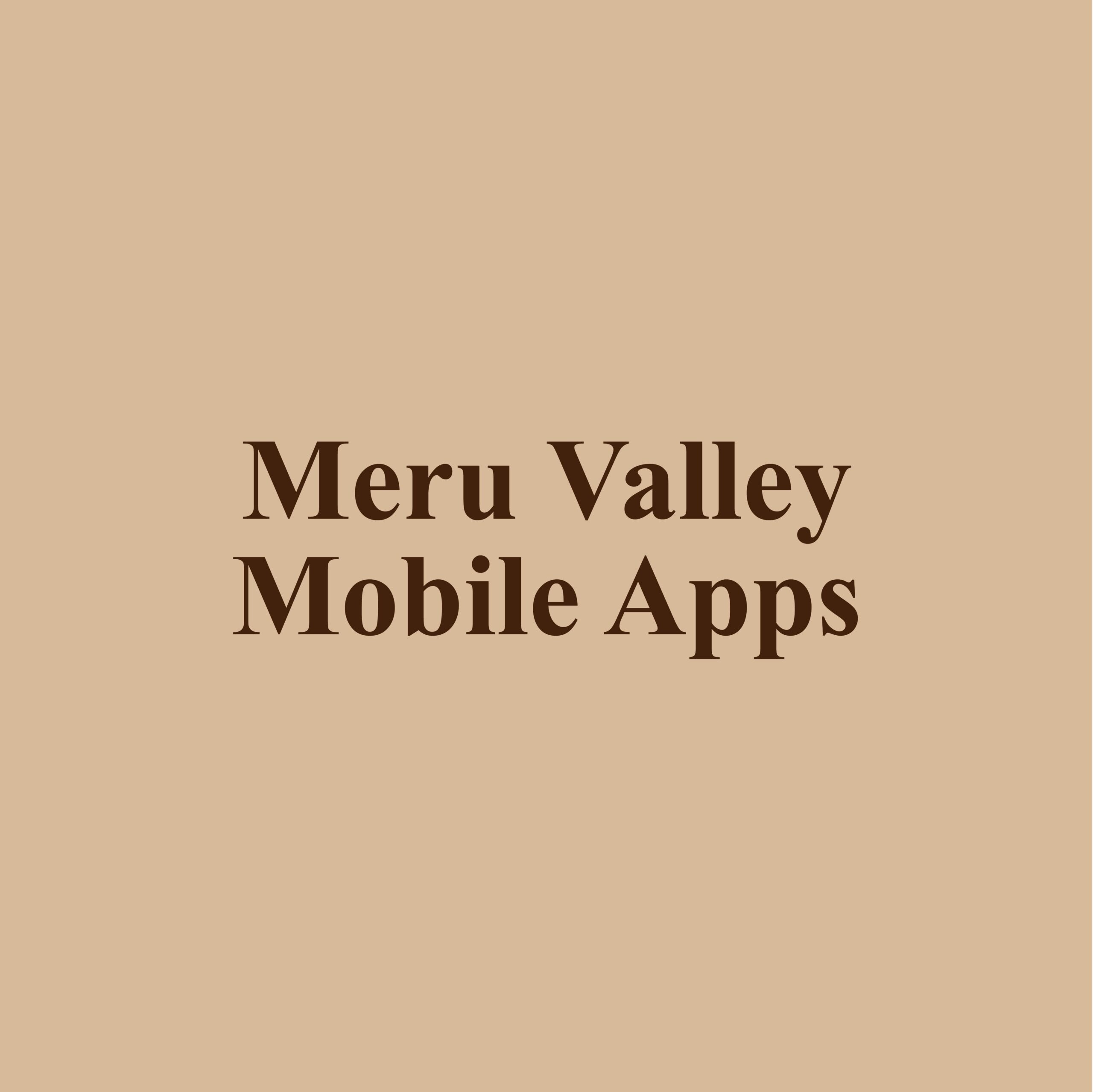 Meru Valley Mobile App – Meru Valley Golf Resort