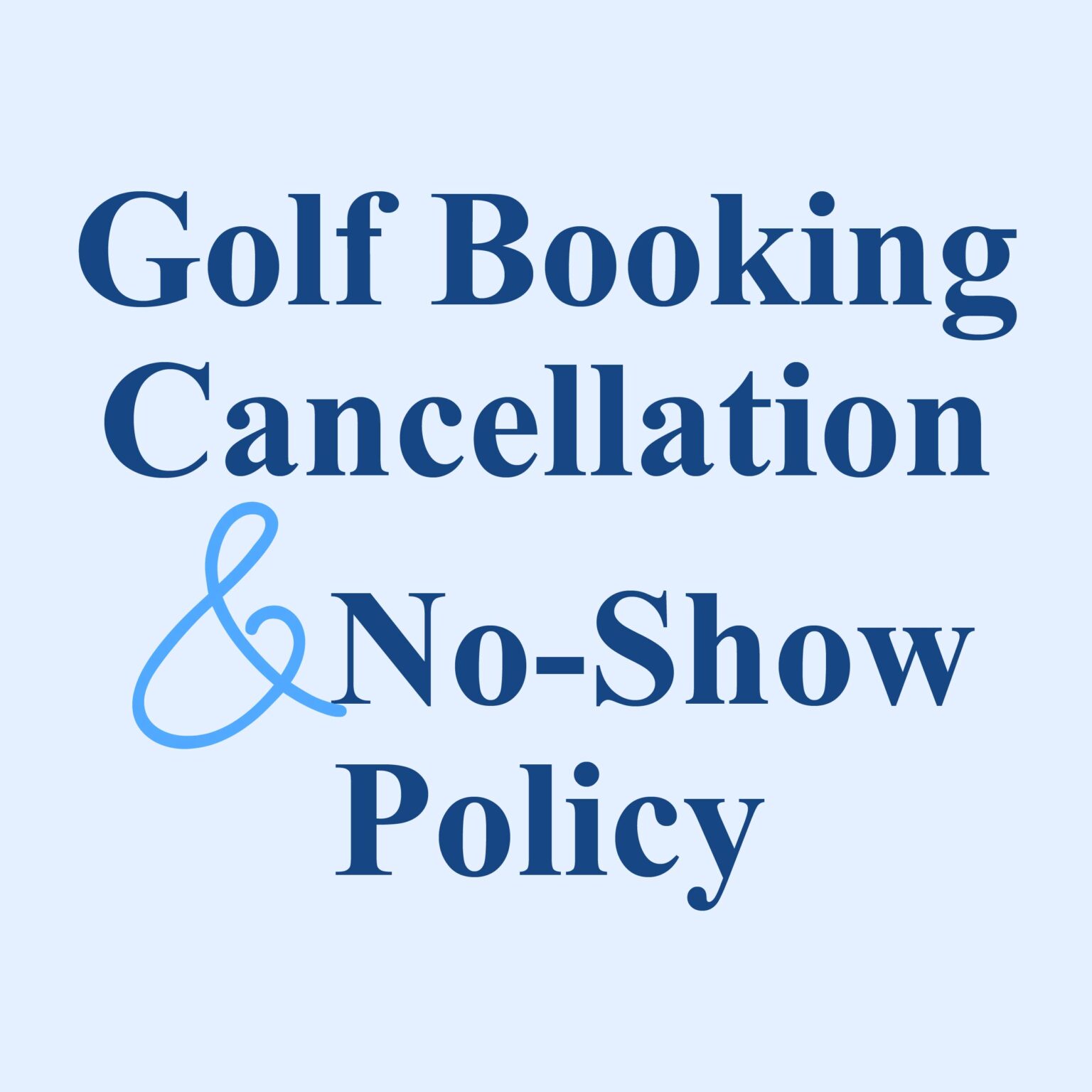 Golf Booking Cancellation and No-Show Policy – Meru Valley Golf Resort
